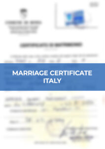 Certified Translation of Italian Marriage Certificate in London. | Docsbase